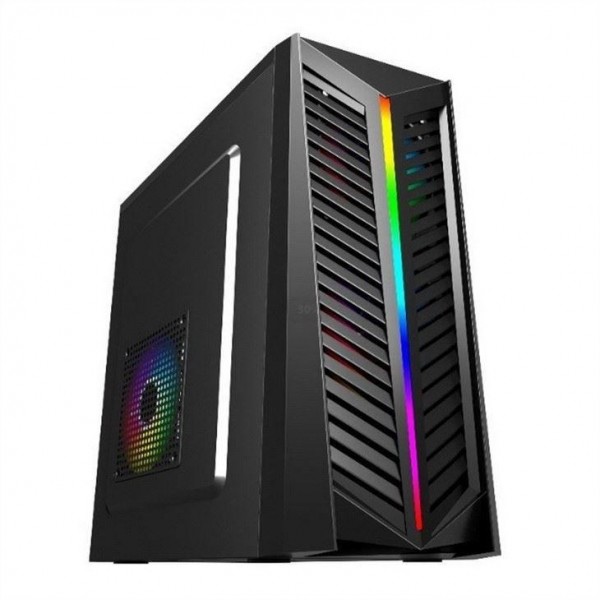 Micro MATX ARGB Computer Cabinet RGB LED PC Case 4 Full Slots