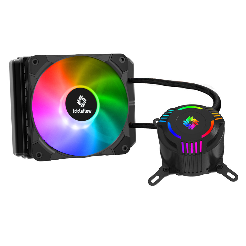 120mm RGB CPU Computer Case Coolers Radiator Leakproof High Flow Pump ...